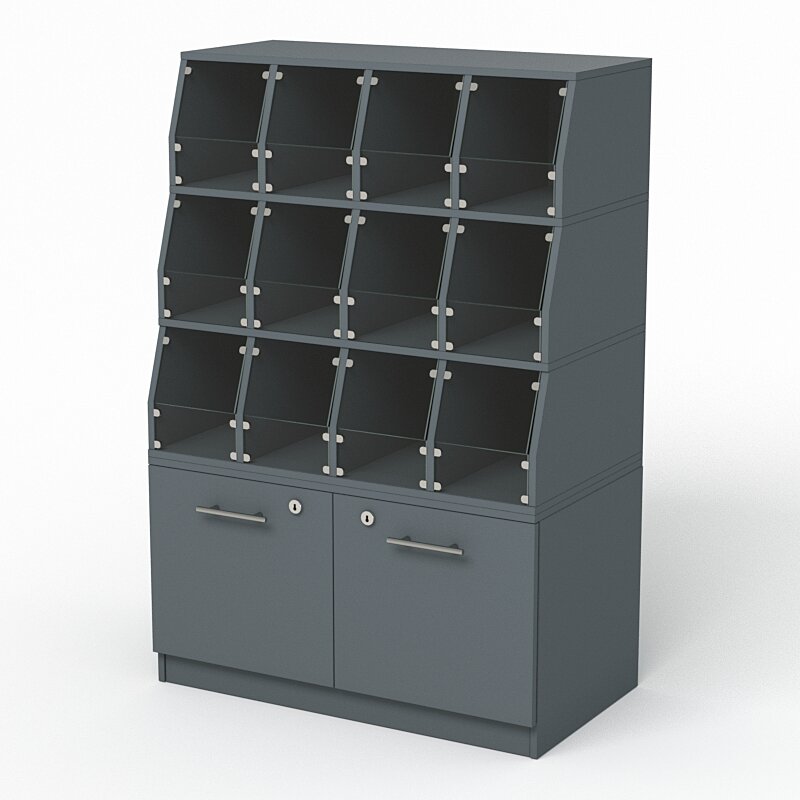 Стеллаж для конфет, орехов, сухофруктов "орешек" №2, Темно-Серый