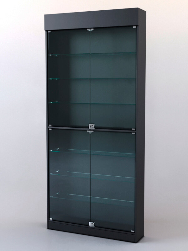 Витрина "шалость" №2-1-900 (задняя стенка ДВП), Черный. Производитель товара - компания Westcom.