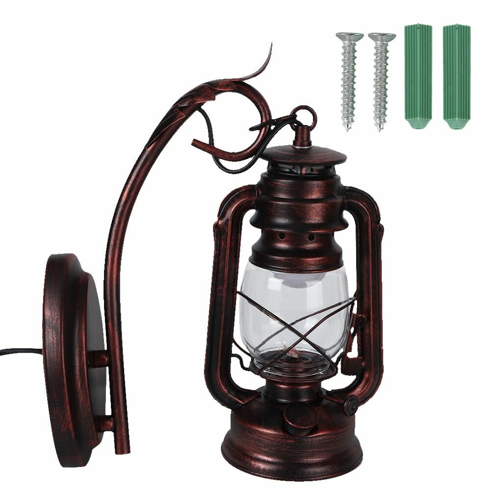 Винтажный настенный светильник-фонарь для спальни, гостиной, столовой, кафе, бара, прихожей, декоративного освещения в помещении