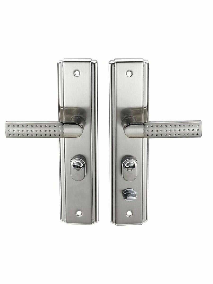 Ручка на планке (универсальная, автомат) MSM KT3-А SN (Матовый никель)