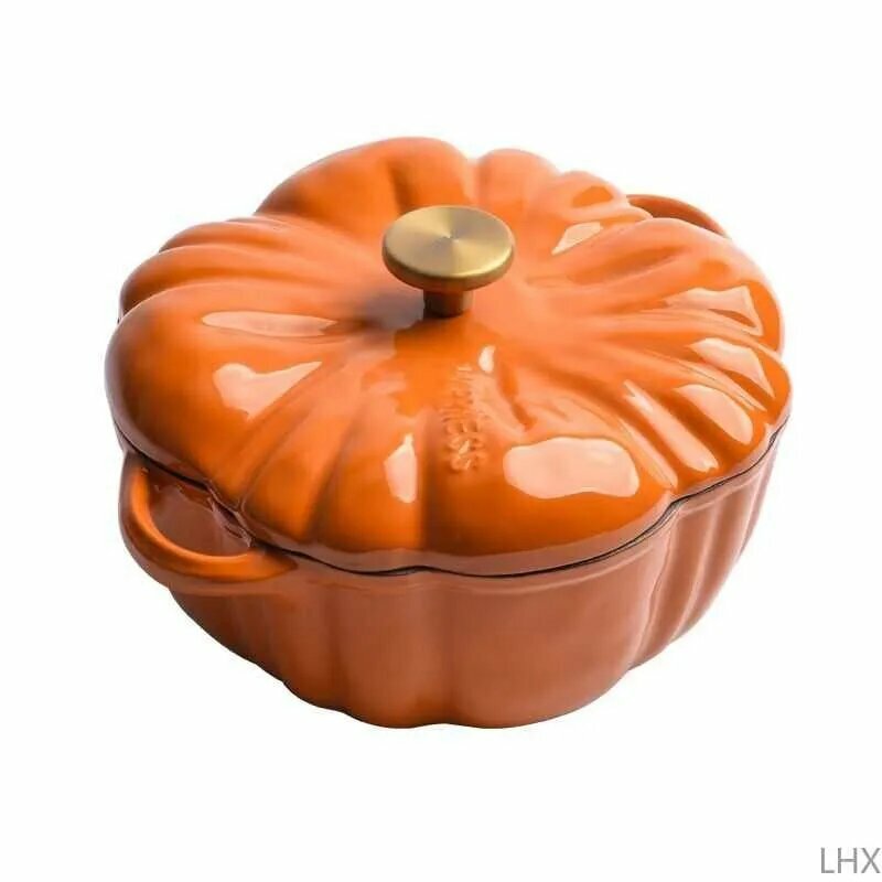 Эмалированный горшок в форме тыквы многофункциональный горшок эмалированный горшок