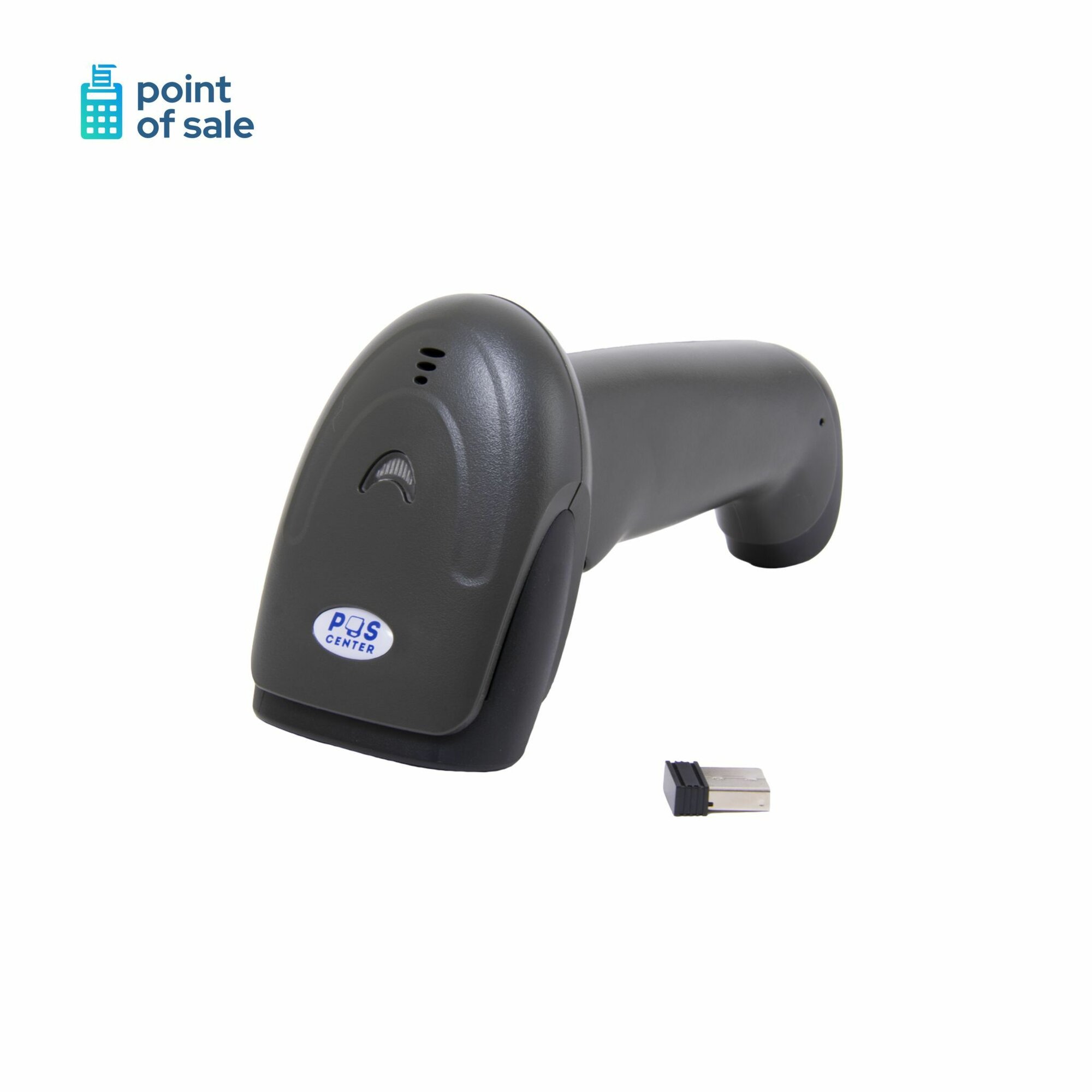 Сканер штрих-кодов беспроводной 2D, POSCenter 2D BT, черный, USB кабель, USB адаптер