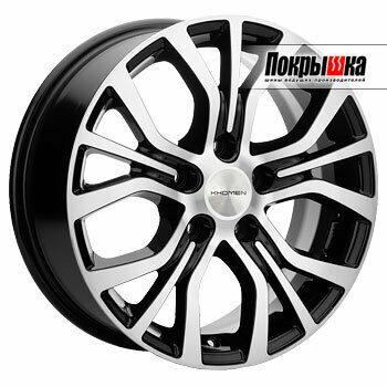 Диски литые Khomen KHW1608 6.5х16/5х120 D65.1 ET38.0, Black-FP