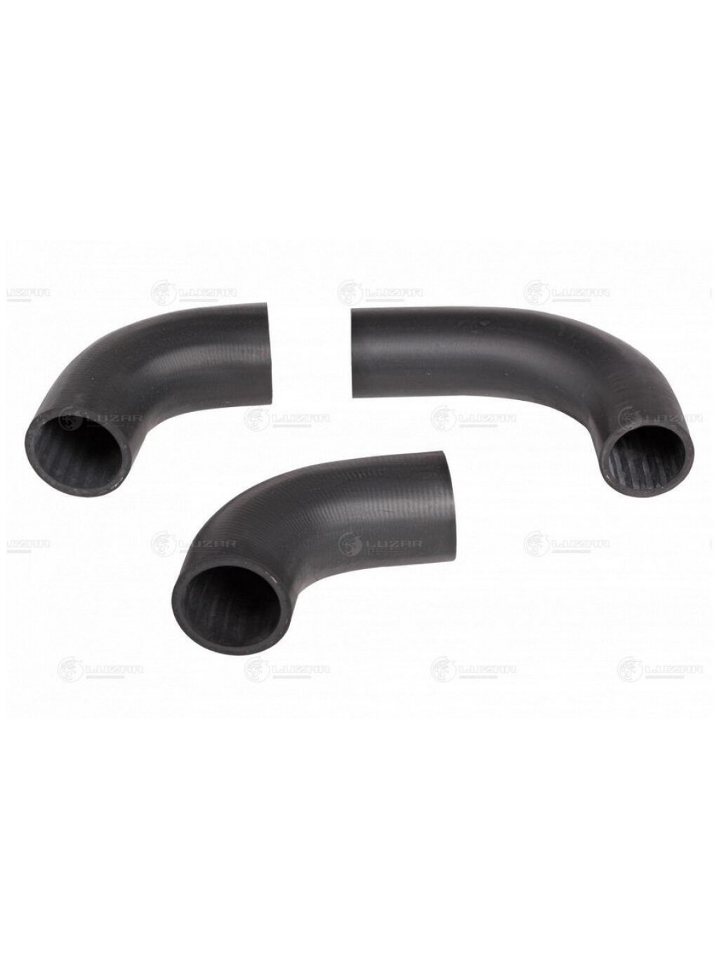 Патрубок системы охлаждения УАЗ дв.3741 90 L с, 417 EPDM 3 шт. Luzar LPK 0351