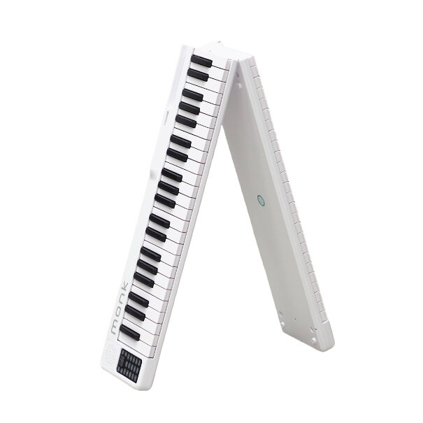 Цифровое пианино Monk X90 белое, складное, механика синтезаторного типа