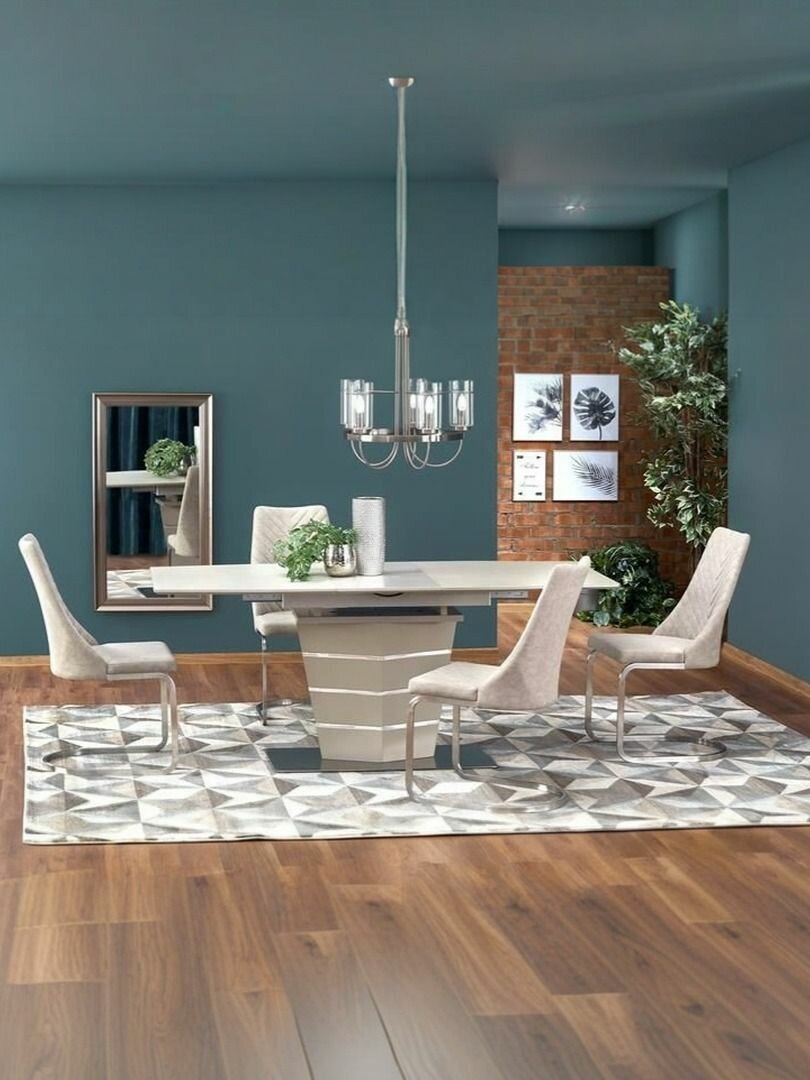 Стол раскладной HALMAR SORENTO 140-180/80/76 , шампань мат