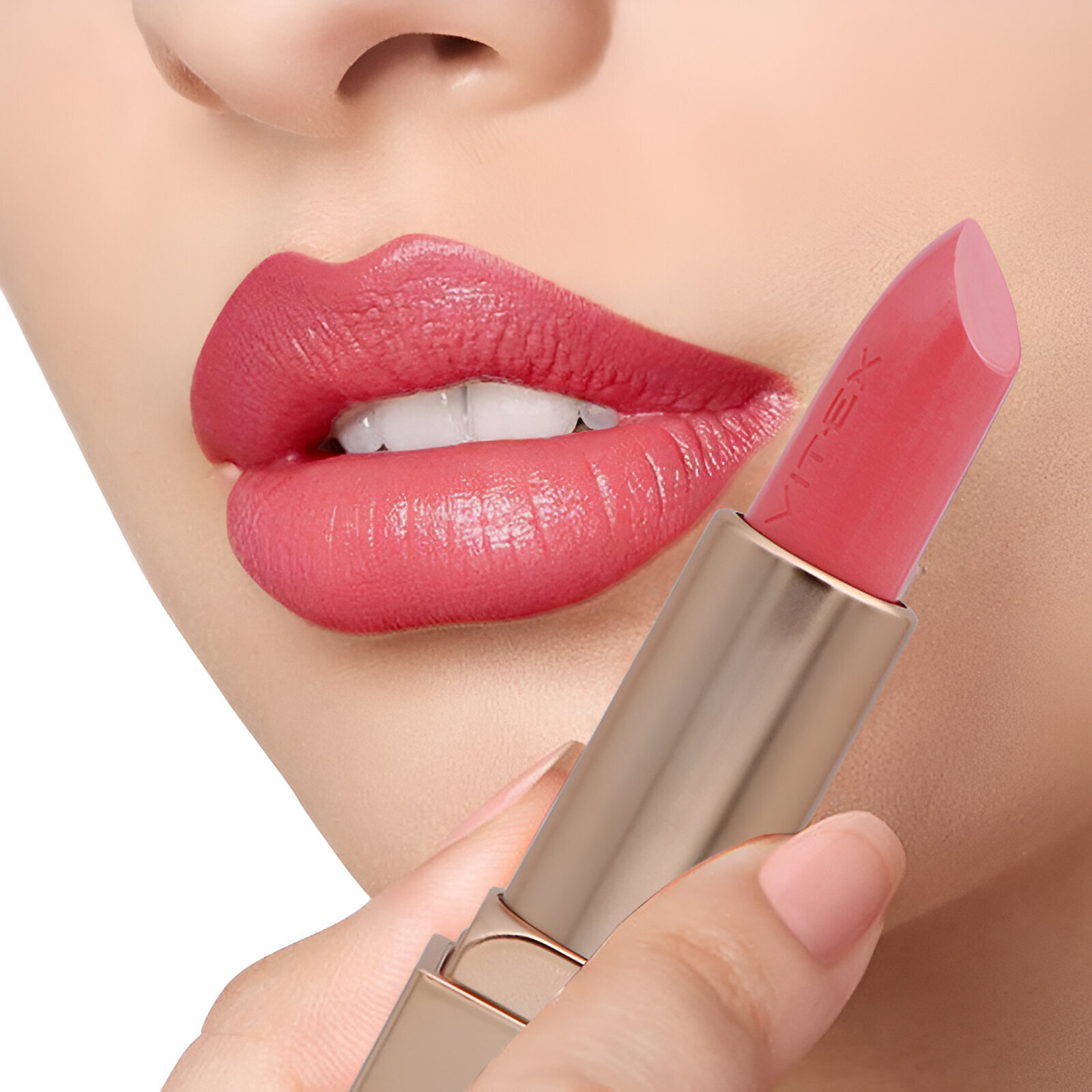 Помада для губ Витэкс "LUXSHOW. Роскошная" тон: 612, розовый Фламинго