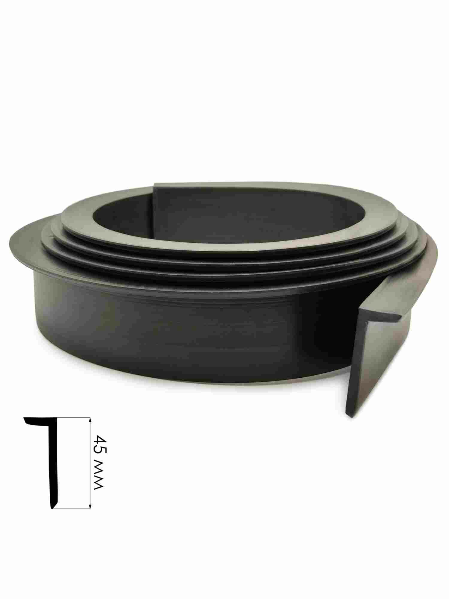 Губа на бампер «Classic» универсальная (чёрная, 2.5 м) belais #19798