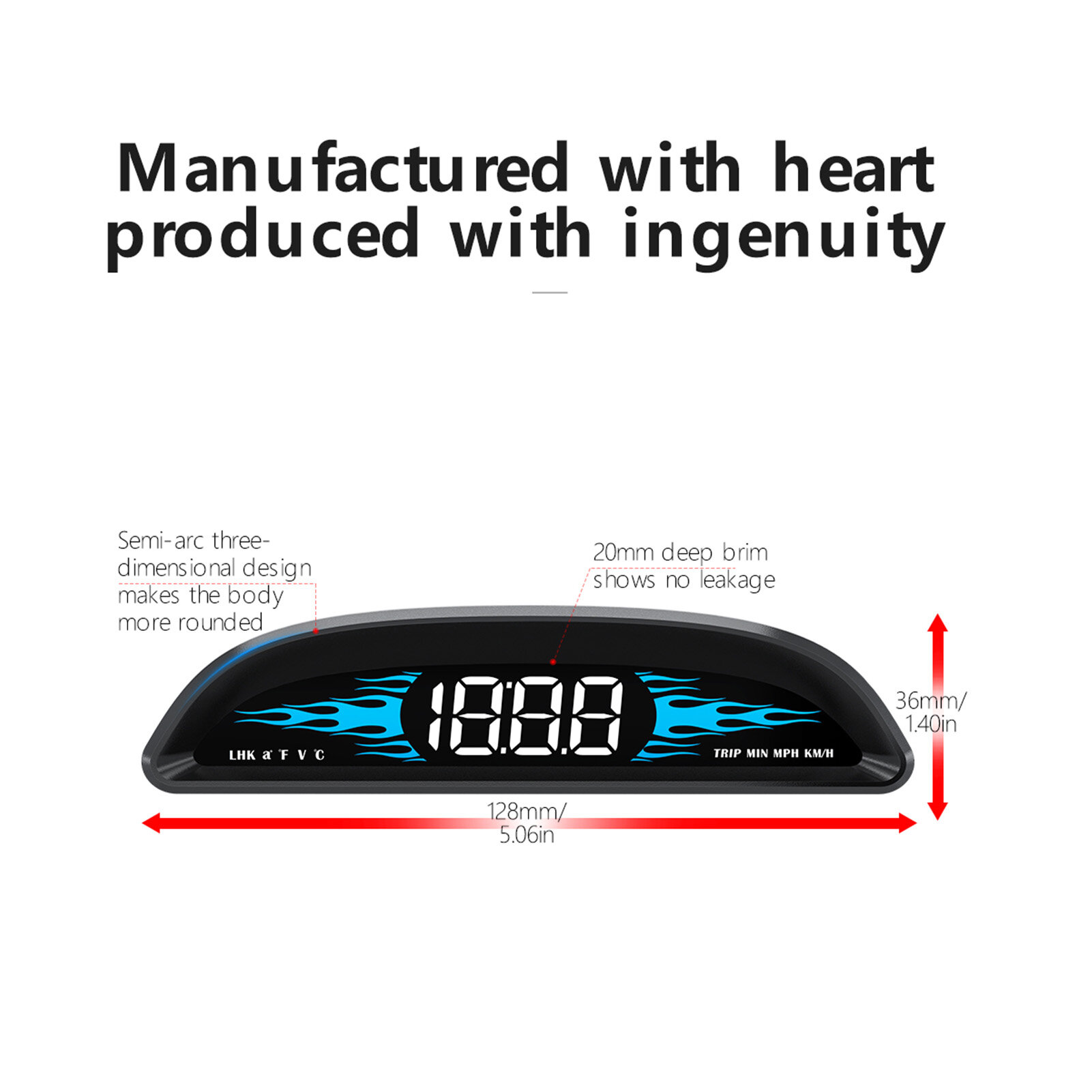 Проекционный дисплей OBDII B2 с расширенной диагностикой, HUD для контроля параметров авто