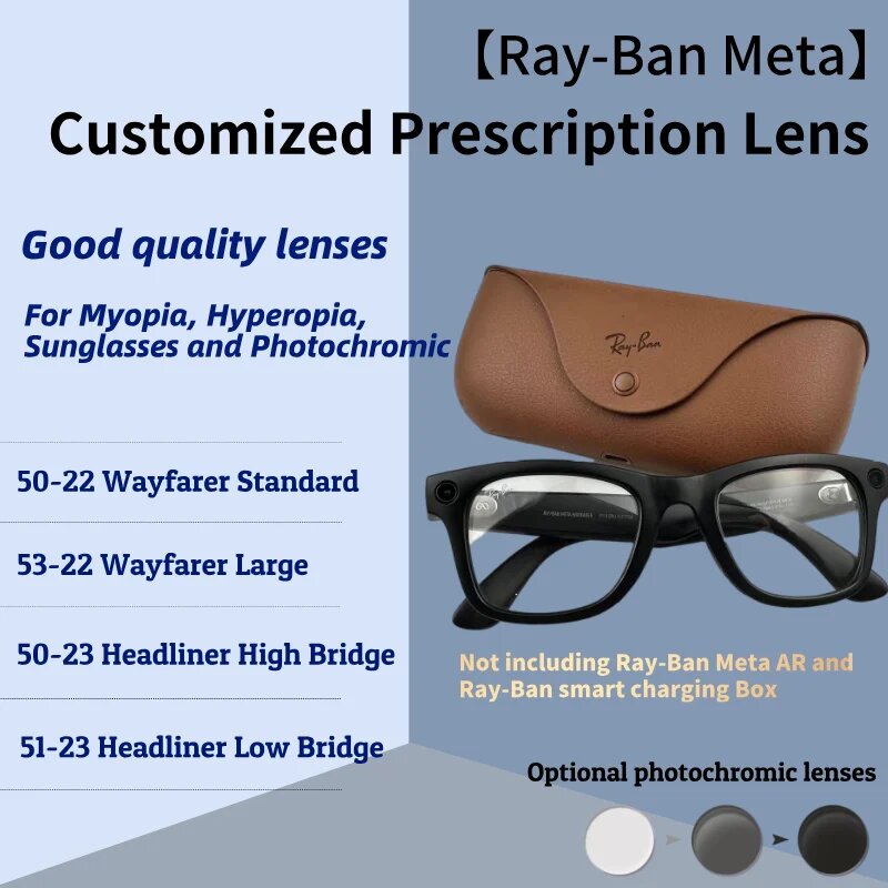 RAY-BAN META WAYFARER очки для близорукости Customized Lenses