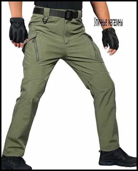 Тактические боевые камуфляжные брюки IX9 Softshell Уличные зимние брюки