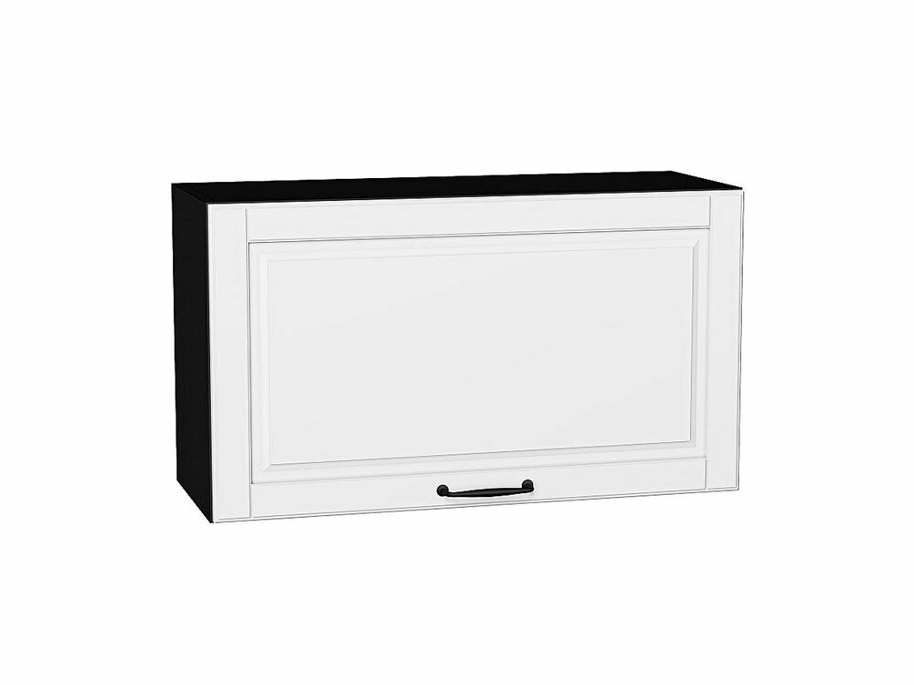 VVT Шкаф верхний горизонтальный Дублин Graphite, Special White, 460, 800 В*Ш*Г 458*800*318, фасад МДФ Special White, корпус Graphite Special White