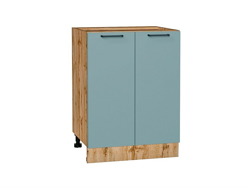 VVT Шкаф нижний с 2-мя дверцами Флэт Дуб Вотан, Grey-green In 2S, 600 В*Ш*Г 816*600*478, фасад ЛДСП Grey-green In 2S, корпус Дуб Вотан Grey-green In 2S
