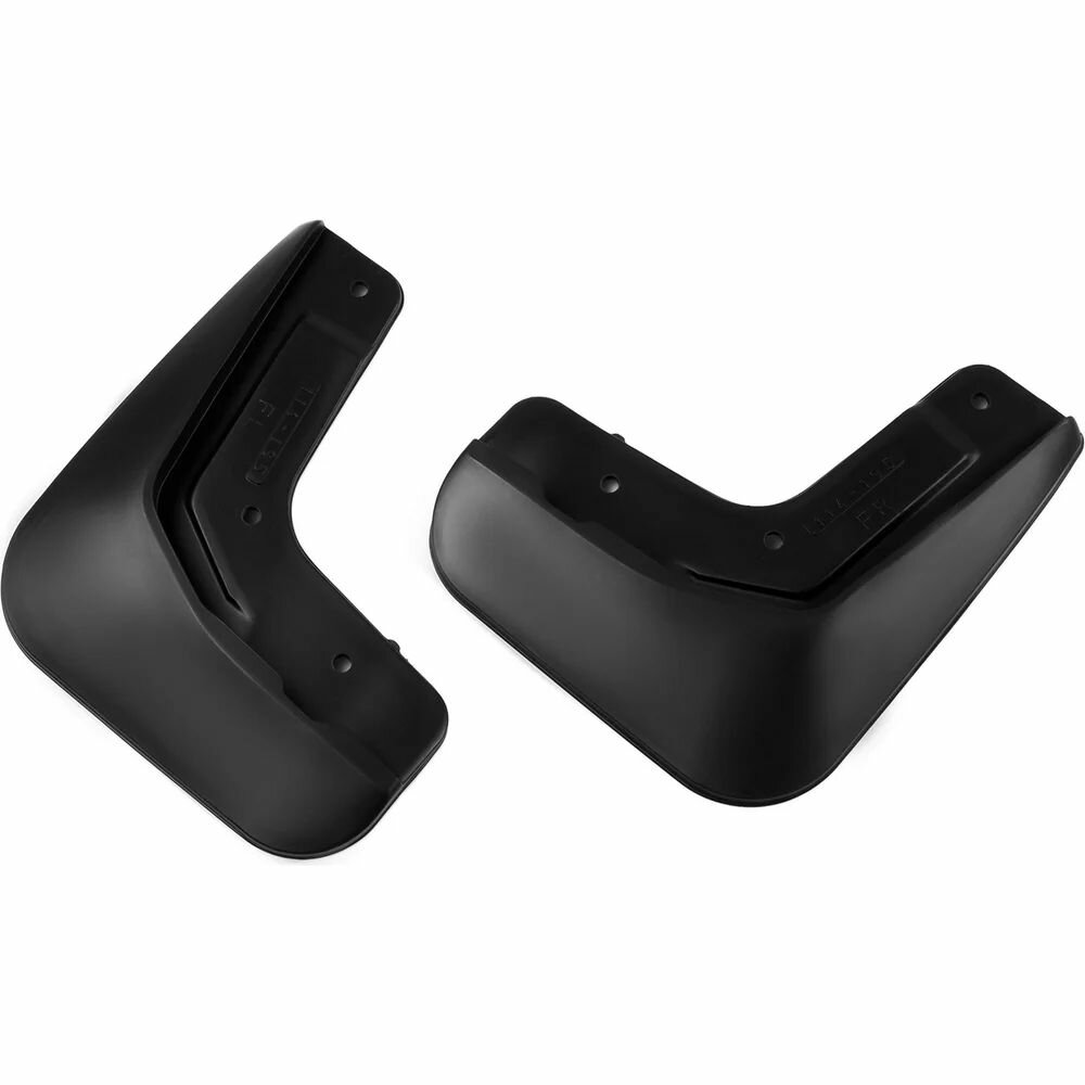 Брызговики AKRADO, для EXEED LX, передние, чёрные, комплект 2 шт, пластик