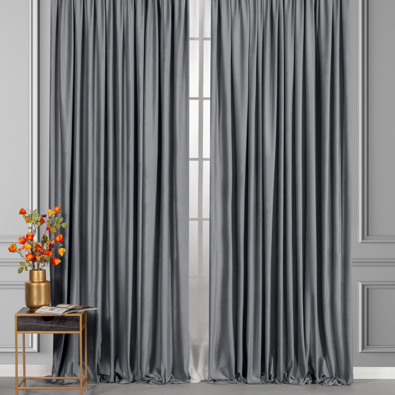 Daily by T Виленштора на ленте, полиэстер, темно-серый, 200x270 см для спальни