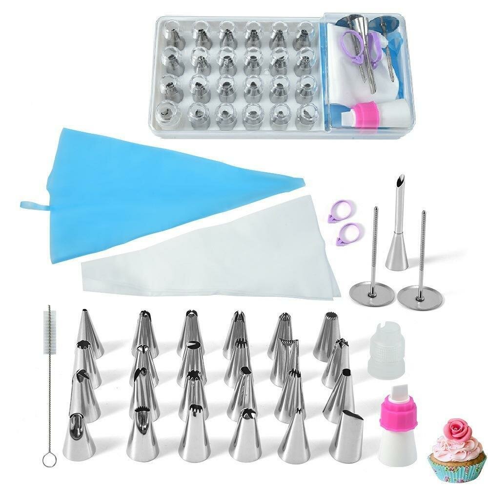 80 Шт Набор Инструментов для насадок для тортов Бытовые Декораторы Тортов Кондитерские Пакеты и Насадки для выпечки -EJ