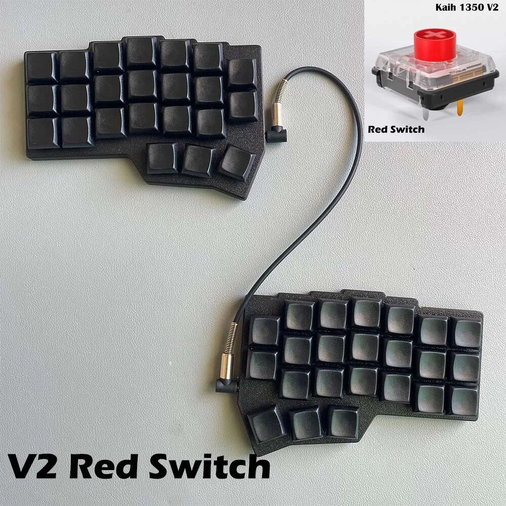 CHOC Corne Проводная механическая клавиатура Kaih Chocolate V1/V2 Red V2 Black