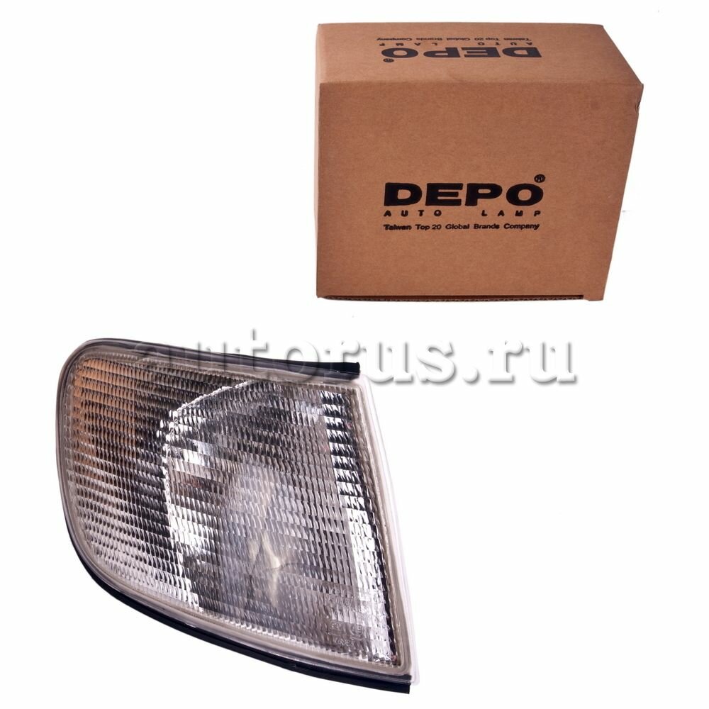 Указатель поворота AKRADO 4411509RUEC, для Audi 100, правый, белый, пластик