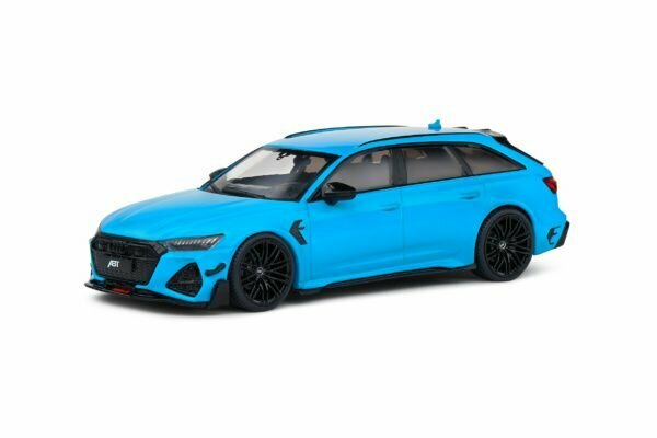 Машинка Solid Audi A6 Rs6-R Abt Sw 2021 Blue 1/43 Die cast Scale Model Car