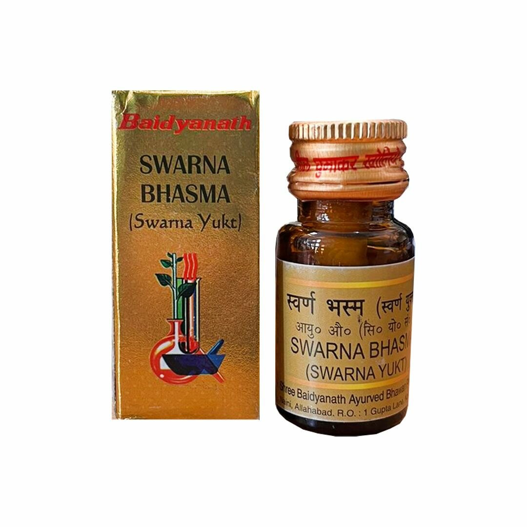 Сварна бхасма (золотая) / Swarna Bhasma Swarna Yukt Baidyanath 1 гр