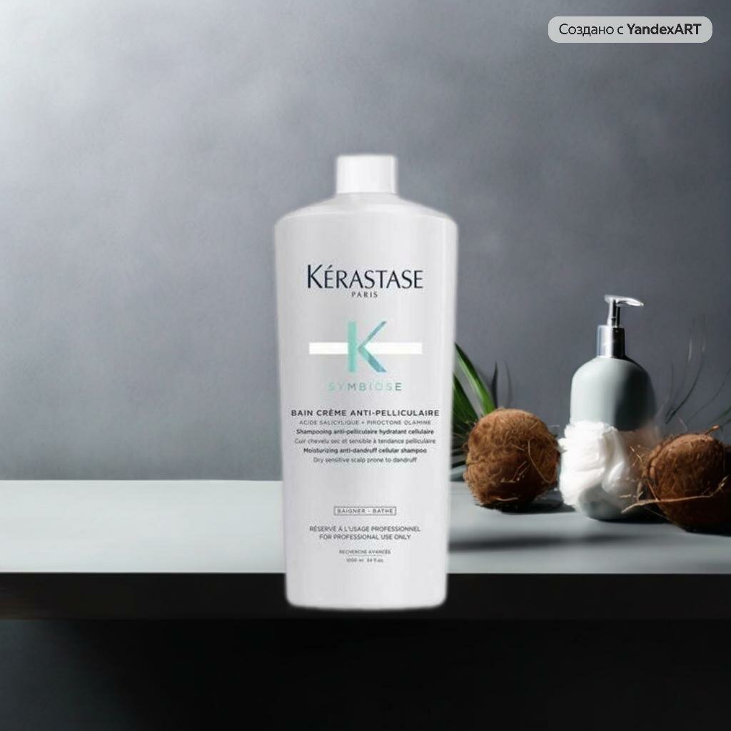 Kerastase Symbiose Bain Creme Anti-Pelliculaire Hydratant Шампунь от перхоти для сухой чувствительной кожи головы 1000мл