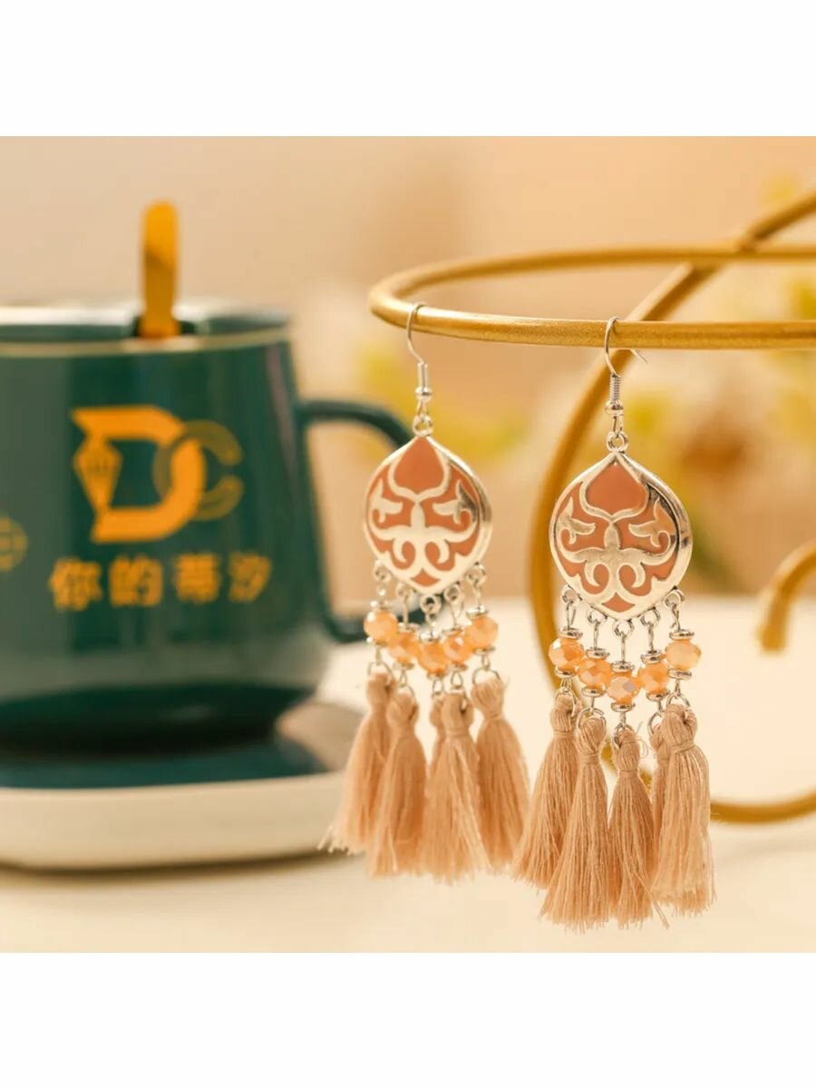 Серьги, искусственный камень