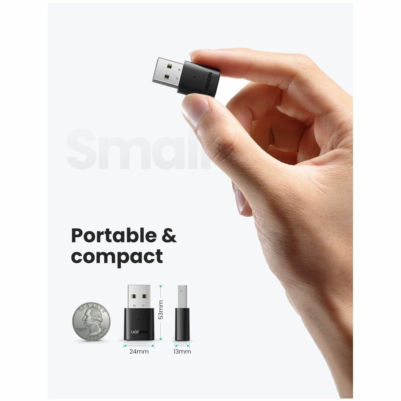 Bluetooth передатчик Ugreen CM390 Bluetooth 5.0 USB (80889) — фото 1