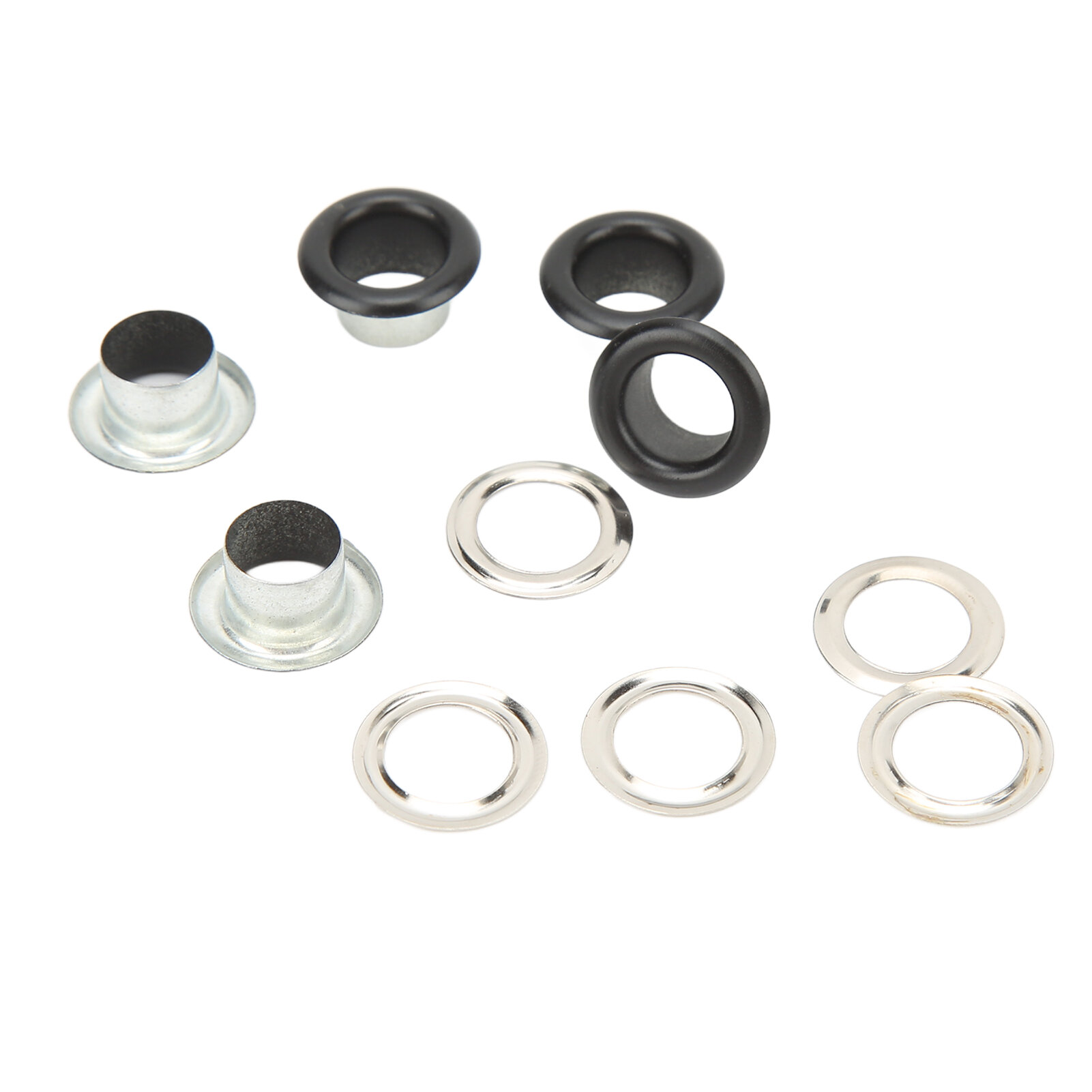 500 комплектов, 8 мм люверсы, железные медные круглые люверсы, шайбы, люверсы, комплект колец для брюк, сумок, шапок, ремней, матовый черный