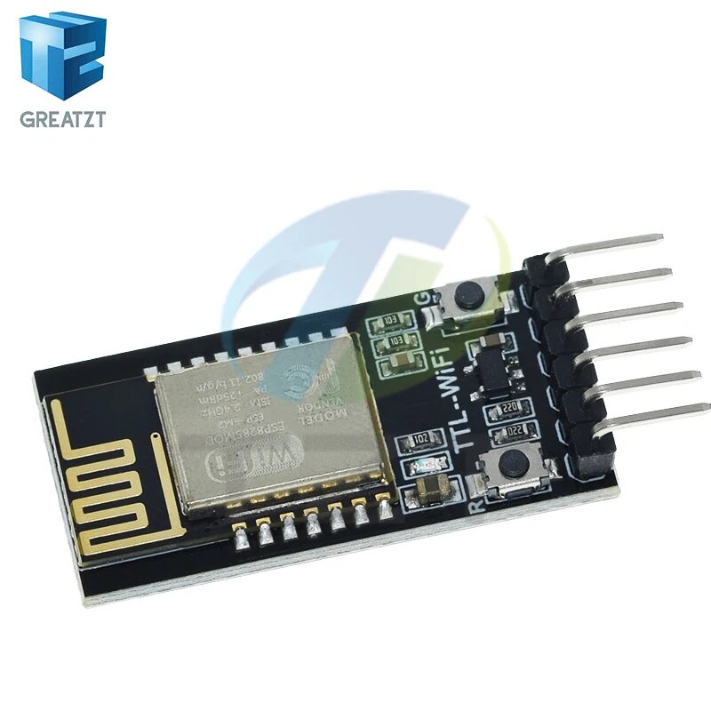 DT-06 Беспроводной последовательный порт Wi-Fi Прозрачный модуль передачи TTL к Wi-Fi, совместимый с интерфейсом Bluetooth HC-06 ESP-M2