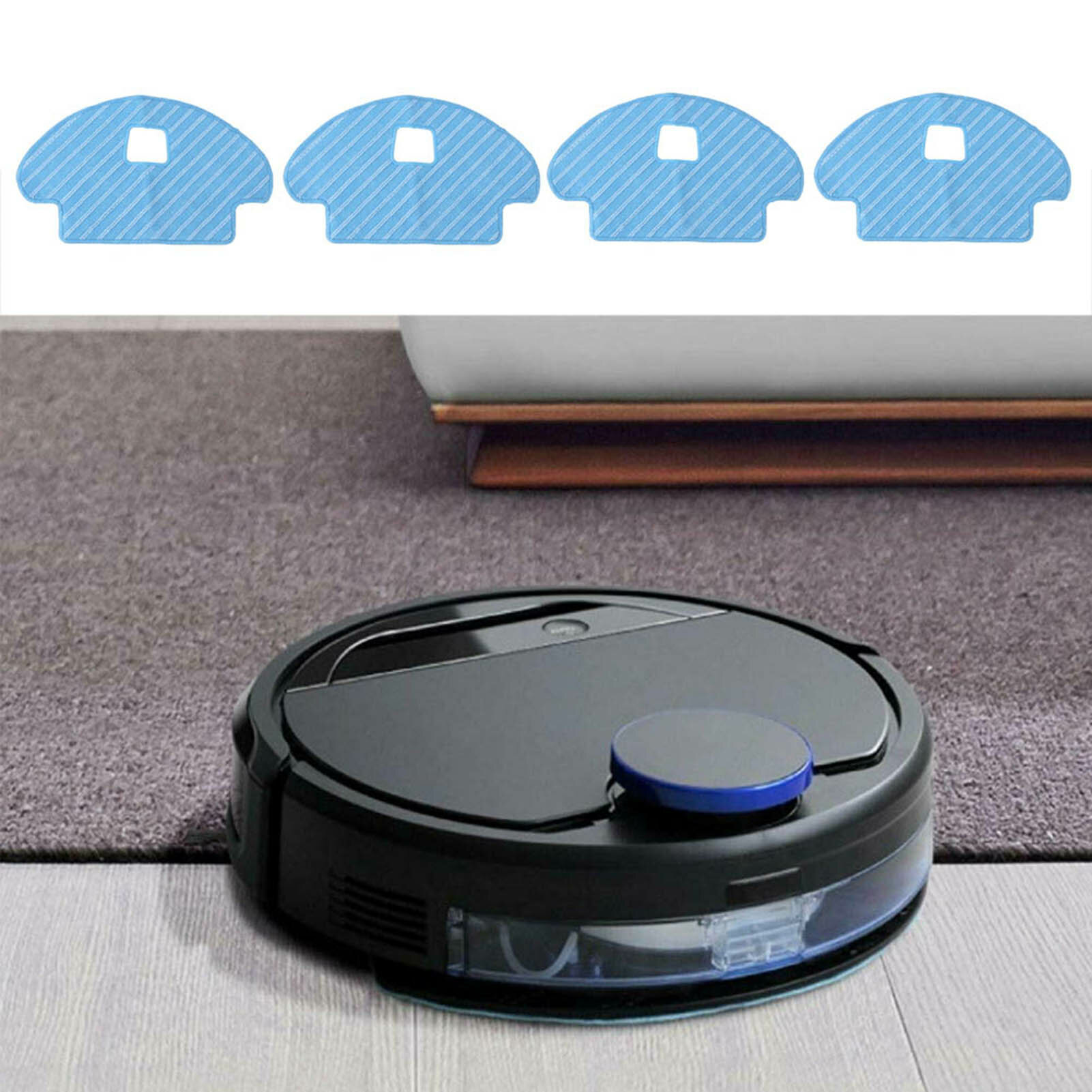 Сменные тряпки для швабры, 4 шт, подходят для робота-пылесоса Deebot Ozmo 930/610