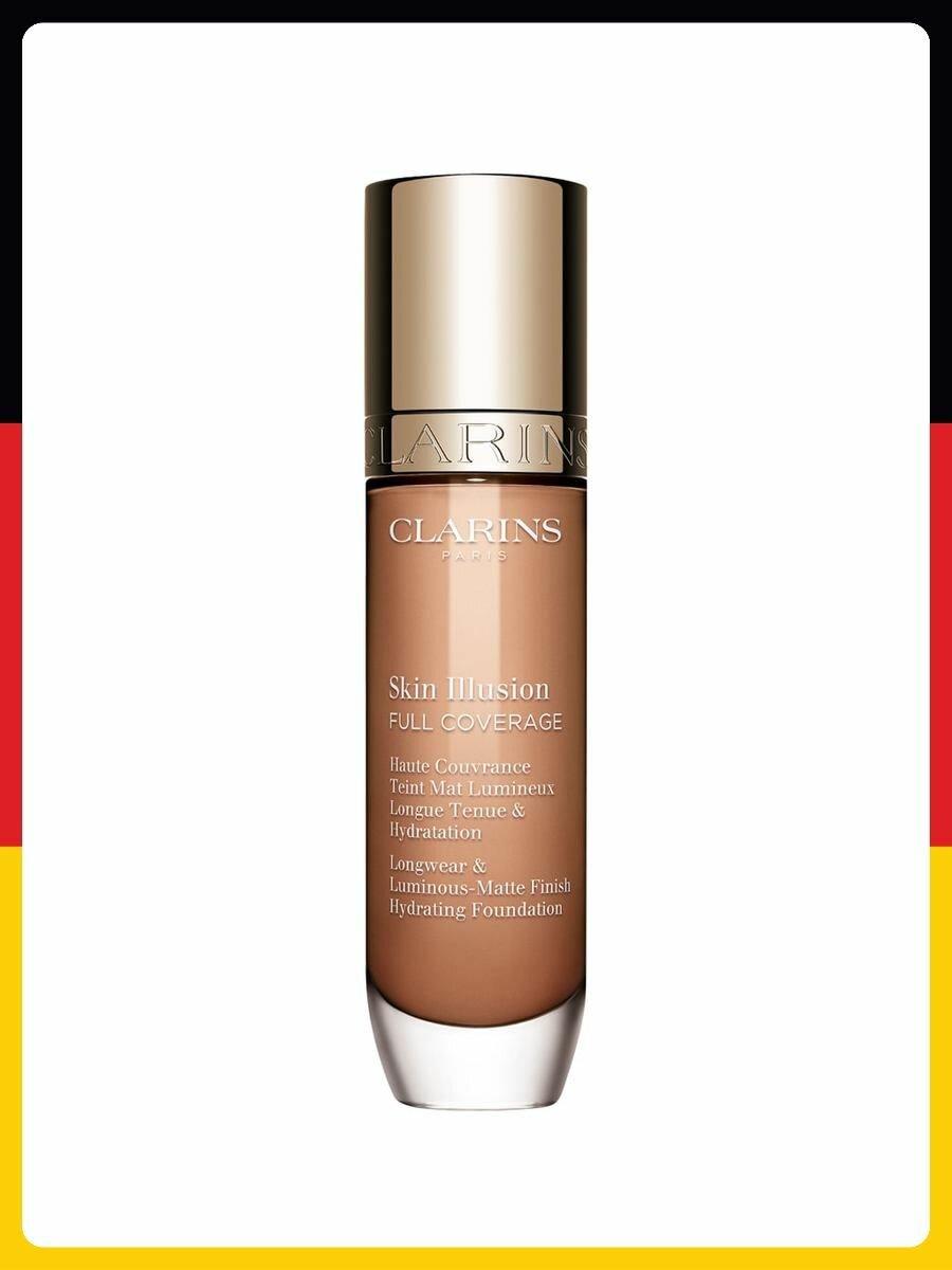 Жидкая тональная основа CLARINS Skin Illusion FULL COVERAGE, 30 мл № 112С