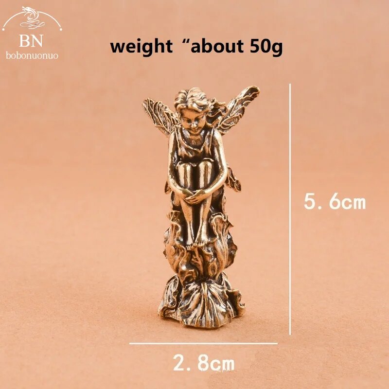 Ретро медный бог любви статуя Купидона маленькие украшения латунные фигурки ангелов настольные украшения домашний декор аксессуары для комнаты