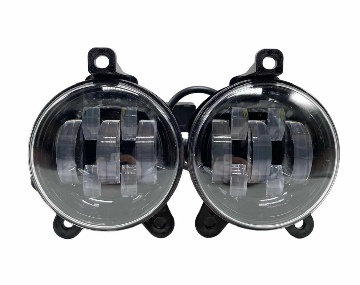 Противотуманные фары ПТФ светодиодные 7 линз 70W для Лада Приора ( ВАЗ 2170, 2171, 2172), Шевроле Нива (ВАЗ 2123), газель, комплект 2 шт.