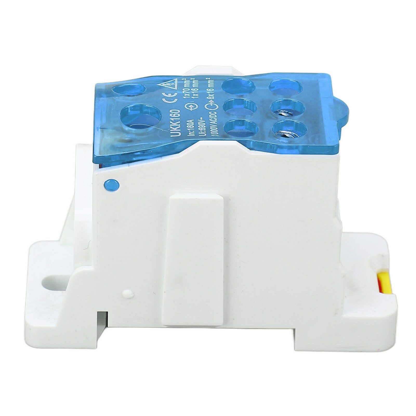 Терминальная Распределительная Коробка 690V 160A DIN Rail Terminal Block Power Распределительная Коробка для Электричества Синего цвета