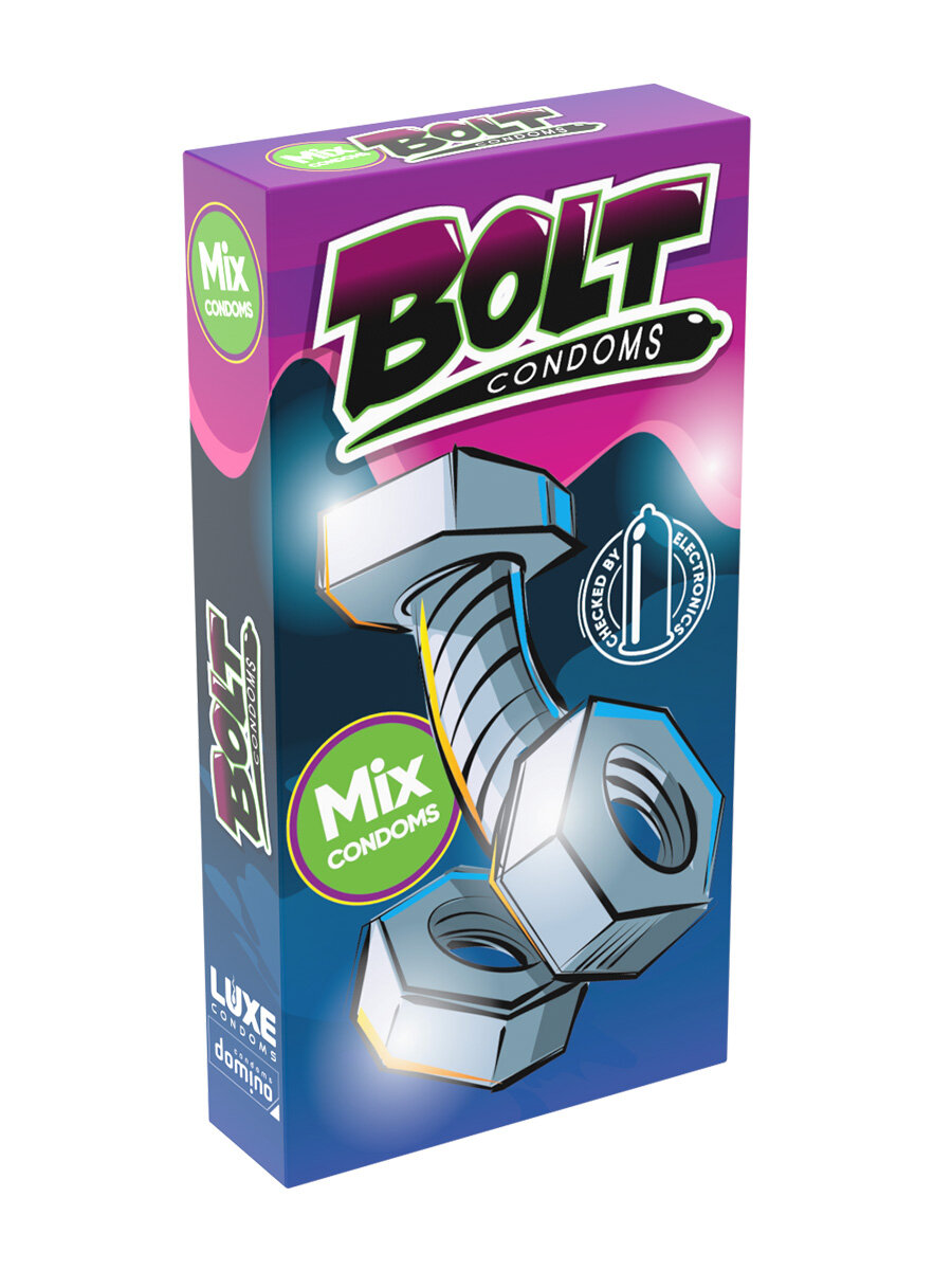 Презервативы Luxe, Bolt condoms, микс, 18 см, 5,2 см, 6 шт. Luxe Презервативы Luxe, Bolt condoms, микс, 18 см, 5,2 см, 6 шт.