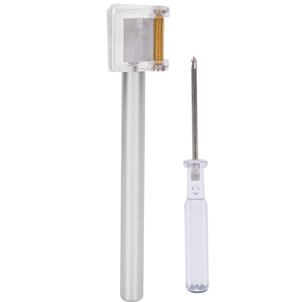 Многофункциональный валик-аппликатор для масляной окантовки кожи (серебристый) для самостоятельного изготовления изделий из кожи.