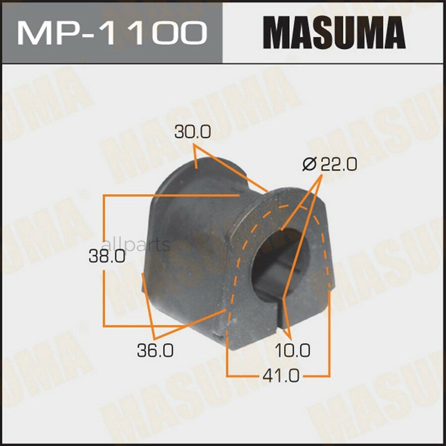 MASUMA MP-1100 Втулка стабилизатора задн. подв.