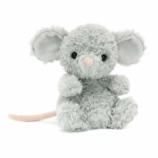 Мягкая игрушка JELLYCAT "Yummy Mouse", ручная работа, полиэфирное волокно, 15 см