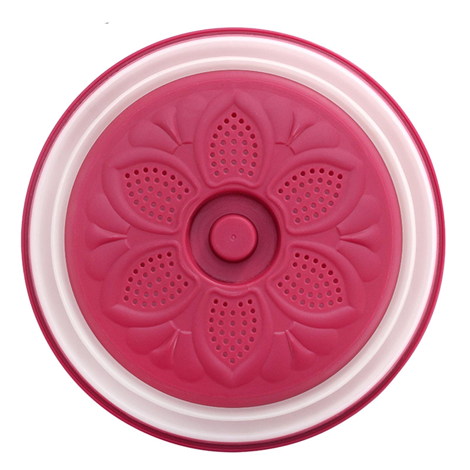 Крышка на раскладной крышке складываемой дренажной корзины пылепроницаемость микроволновой крышки Splatter Guard для домашнего приготовления красного цвета