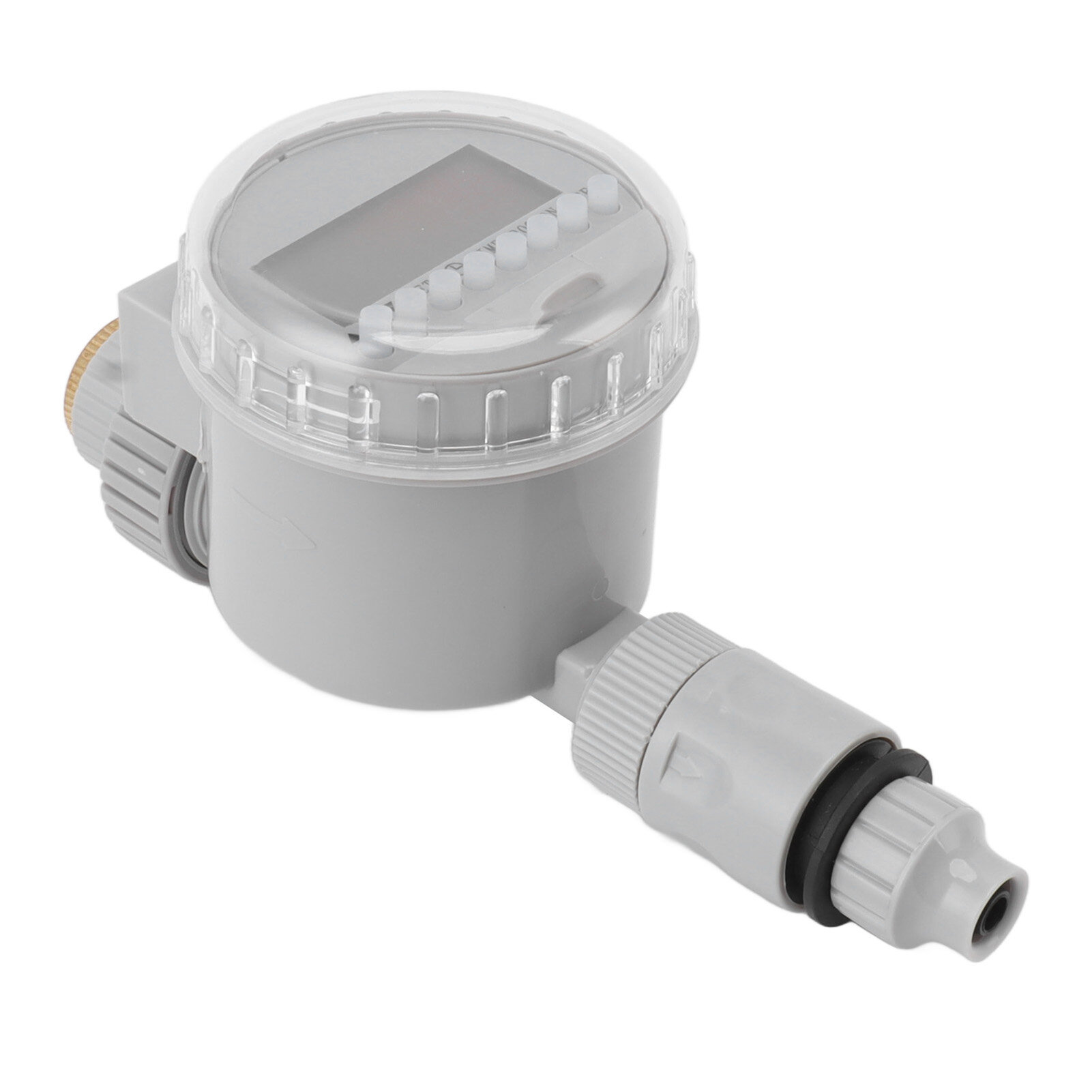 Таймер полива, автоматический таймер капельного орошения с контролем воды для крана с резьбой G1/2 G3/4, садовые горшечные растения, серый цвет