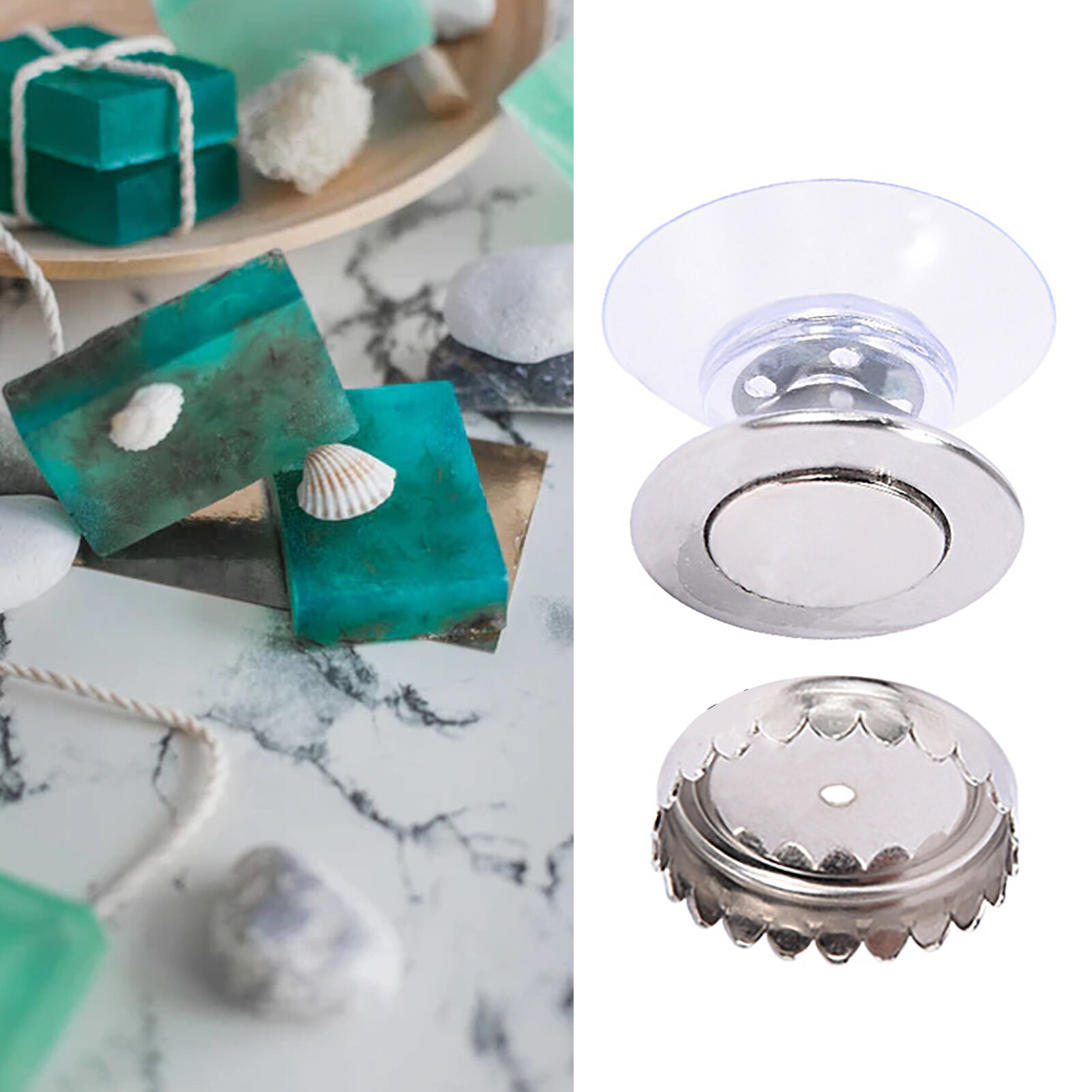 Магнитная мыльница, настенная магнитная мыльница из нержавеющей стали для кухни, ванной комнаты, тип присоски