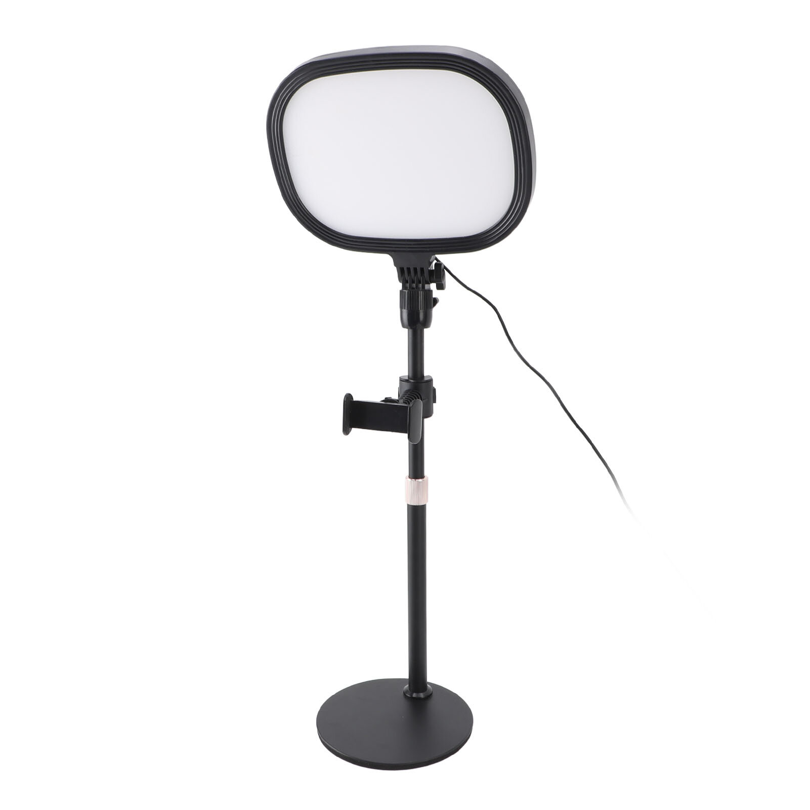 Настольный комплект освещения для видеоконференций с подставкой и держателем для телефона для трансляции видео Zoom, записи макияжа для компьютера