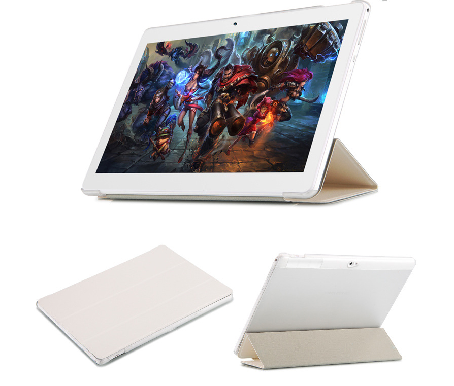 Чехол-обложка MyPads iL Sottile для Teclast A10S 32Gb ультратонкий, трансформируется в подставку, автоблокировка экрана пластиковый белый MyPads