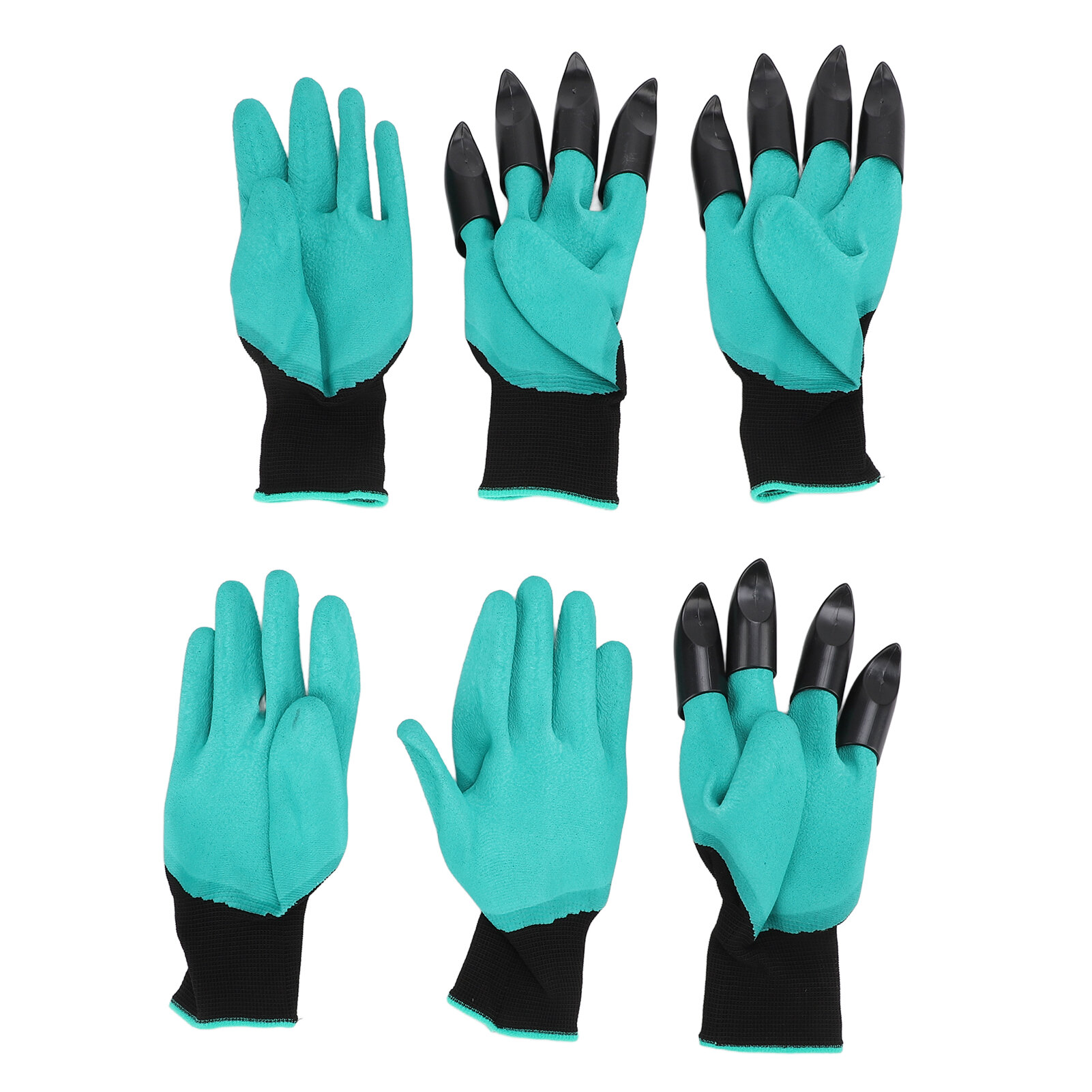 Рабочие садовые перчатки, устойчивые к проколам, водонепроницаемые, дышащие, с когтями для копания и посадки.