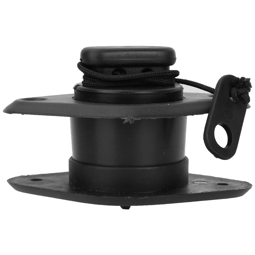 Прочный черный сливной клапан из ПВХ для надувных лодок, рыболовных лодок и каяков.