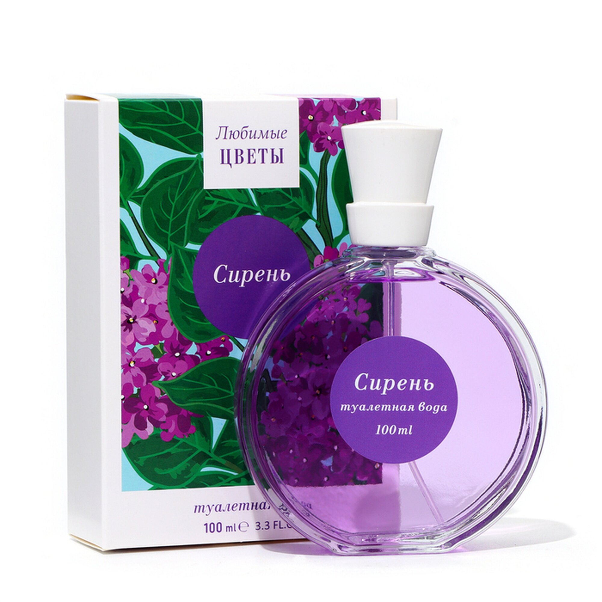 Туалетная вода Delta Parfum "Любимые цветы", сирень, женская, 100мл