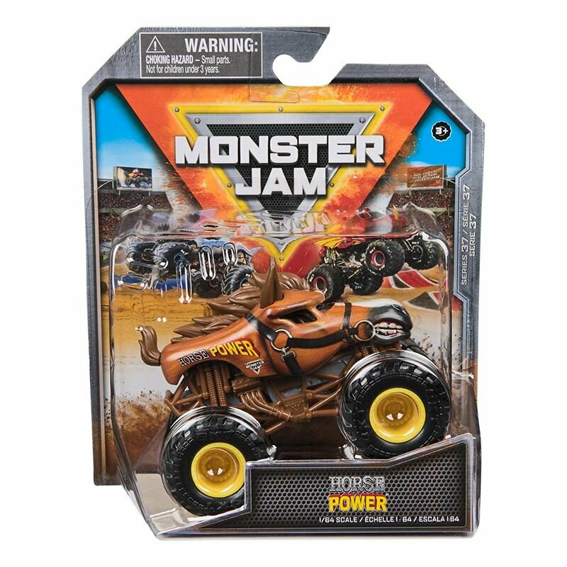Машинка Monster Jam Монстр Трак Мультяшный Aвтомобиль Horse Power