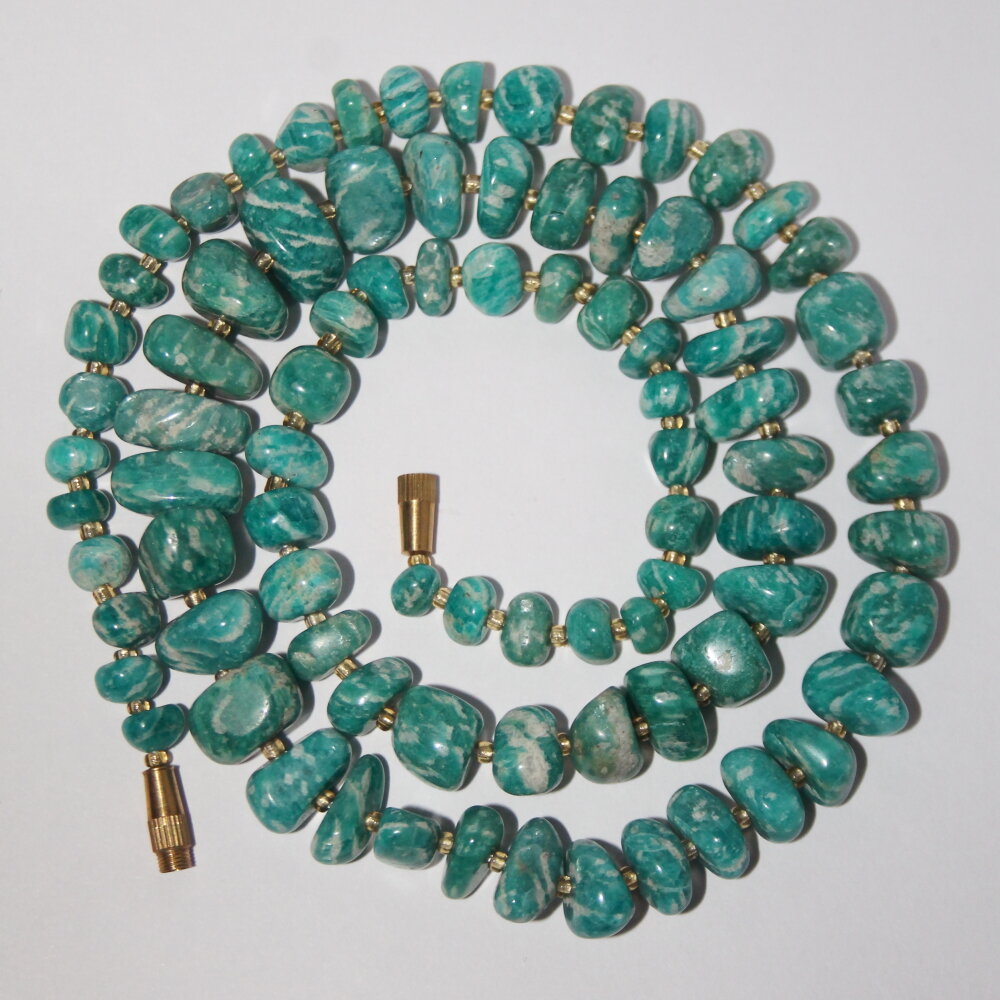 Бусы, амазонит