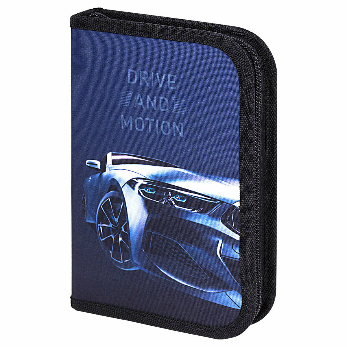 Пенал школьный 1 отделение Brauberg "Sport car", 1 откидная планка, с наполнением, 24 предмета, 21х14см (271527), 12шт.