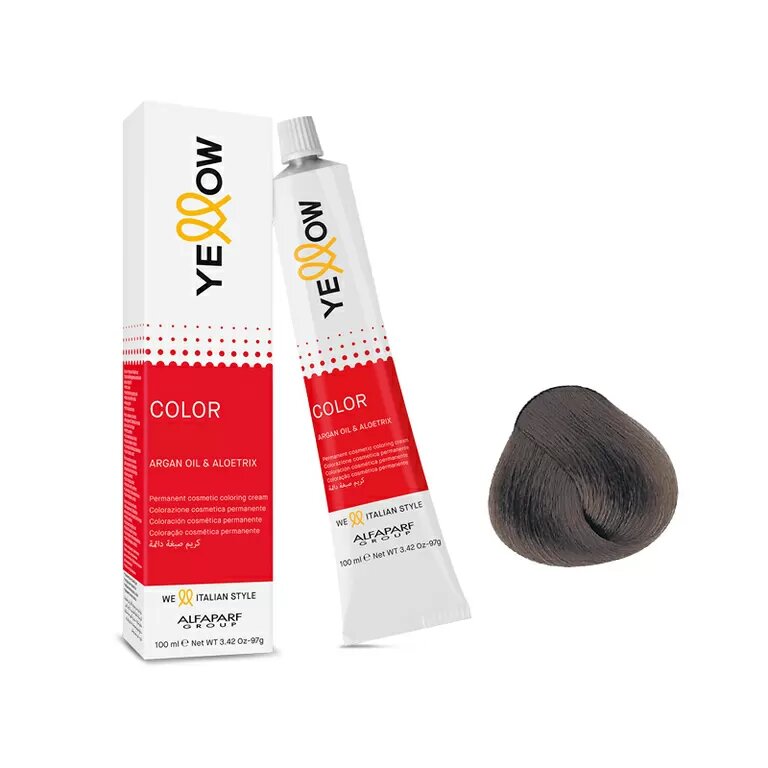 YELLOW PROFESSIONAL Ye Color Permanent Coloring Cream Ye Color Перманентная крем краска 8.32 100 мл